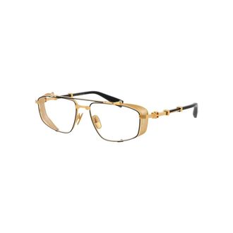 Balmain Homme, Accessoires, Jaune, Taille: 56 MM Lunettes Optiques Brigade-V &Eacute;l&eacute;gantes