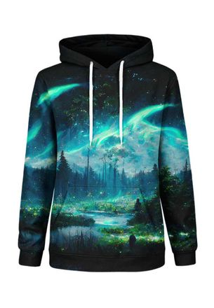 Mr. Gugu & Miss Go Aurora Forest Hoodie