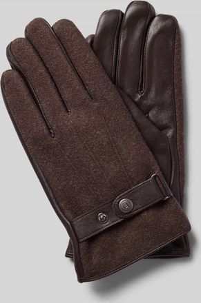Bugatti Handschuhe aus Viskose-Mix mit Riegel