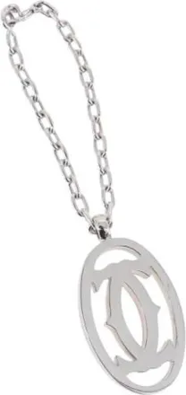 Cartier Porte-cl&eacute;s en m&eacute;tal doccasion - Femme - Pre-owned - Gris - Taille: ONE Size