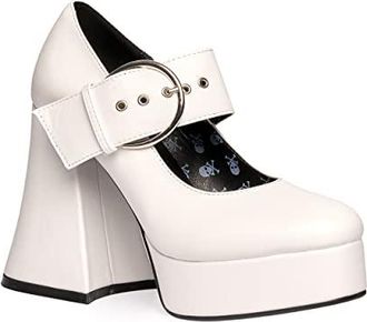 Lamoda Femme Cadran Speed Chaussures de Court, White PU, 39 EU