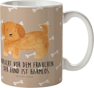 Mr. & Mrs. Panda Kindertasse Hund Flauschig - Geschenk, Kinderbecher, Niedlich, Sprüche, Hundeliebe, Hunde, Mit Deckel, Trinklernbecher, Kindergeburtstag, Tasse Für Kl