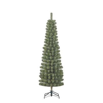 Black Box Trees Charlton Sapin de No&euml;l Artificiel &eacute;troit - H 215 x &Oslash; 56 cm - Vert