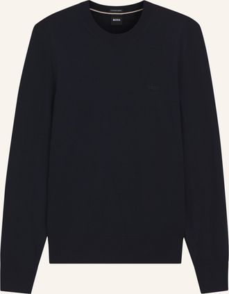 HUGO BOSS Pullover H-Leno-L Regular Fit blau