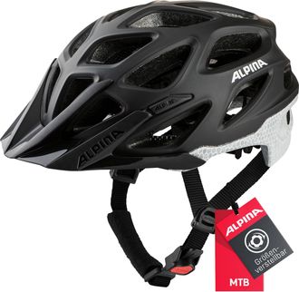 Alpina Mythos Reflective - Reflektierender, Optimal Sichtbarer & Sicherer Fahrradhelm mit Fliegennetz, für Erwachsene, Black Reflective, M (52-57 cm)