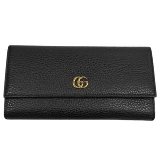 Gucci Portefeuille Continental Cuir Pr&eacute;-appartenant - Femme - Pre-owned - Noir - Taille: ONE Size