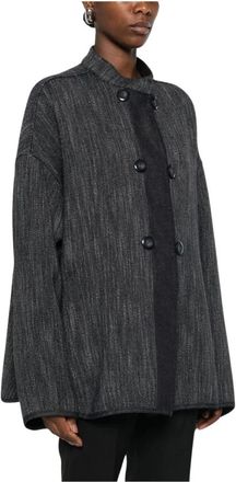 Emporio Armani Veste Textur&eacute;e Double Boutonnage - Femme - Vestes - Bleu - Taille: 36 FR