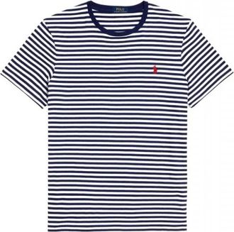 Ralph Lauren Homme, Tops, Bleu, Taille: XL T-shirt &agrave; rayures