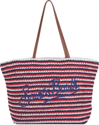 MC2 Saint Barth Femme, Sacs, Multicolore, Taille: ONE Size Crochet Striped Tote Bag
