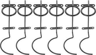 BESPORTBLE Toyvian 6 St&uuml;ck Wandmontiertes Metall weinregal Rotes Weinflaschenhalter Organizer Sicherer Flaschenhalter f&uuml;r Zuhause K&uuml;che Bar Moderner Weinflaschen