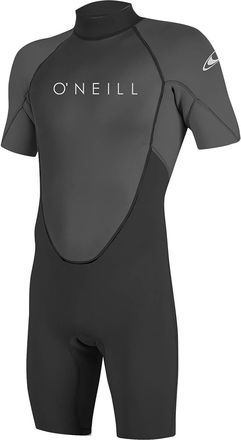 O'Neill Wetsuits Mens Reactor-2 2mm Back Zip Spring Wetsuit, Black/Graphite, 3XL