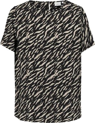 Only Carmakoma Damen Carvica Life Ss Top WVN Noos, Brush, 54