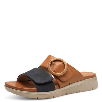 Jana Damen 8-27162-44 Mule, Navy Tan, 38 EU