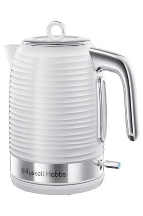 Russell Hobbs Wasserkocher Inspire White 24360-70, Weiß, Kunststoff, 1,7 L, 15.8x26.7x23.5 cm, automatische Abschaltung, manuelle