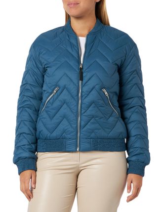 Replay Damen Steppjacke Recyceltes Nylon, Midnight 089 (Blau), S