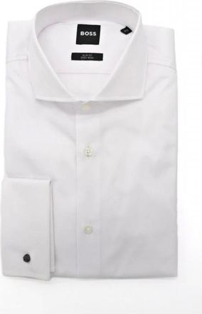 HUGO BOSS Homme, Chemises, Blanc, Taille: 6XL H-Hank Spread Dc-214