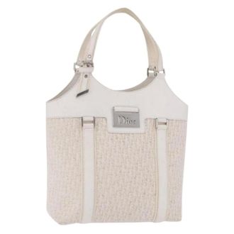 Dior Pre-owned Toile sacs-dior - Femme - Pre-owned - Blanc - Taille: ONE Size