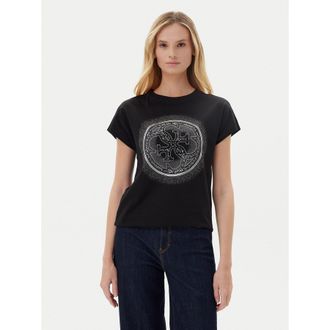 Guess T-Shirt W5YI14 I3Z14 Schwarz Regular Fit