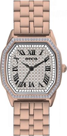 Invicta Wildflower 50591 Damenuhr - Quarzwerk - Edelstahl mit silbernem Zifferblatt - 27 mm