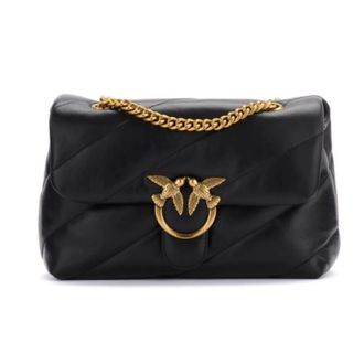 Pinko Pinko, Femme, Sacs, Noir, Taille: ONE Size Love Puff Classic Shoulder Bag