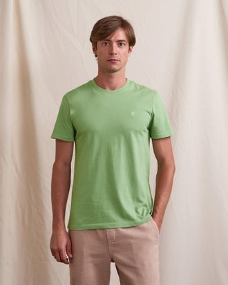 Faguo T-shirt vert coton