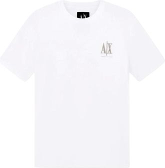 A|X Armani Exchange Homme, Tops, Blanc, Taille: L T-shirt Icon Coupe Classique