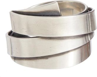 Werkstatt M&uuml;nchen Doppelt Gefalteter Ring - - Accessories - unisex - Grau - M