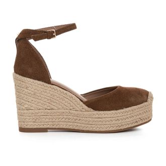 HUGO BOSS Femme, Chaussures, Brun, Taille: 36 EU Sandales &agrave; talons compens&eacute;s