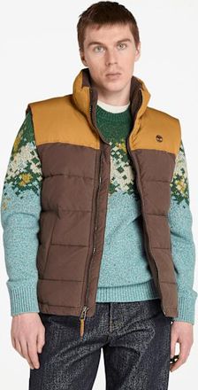 Timberland Strapazierfähige, wasserabweisende Welch Mountain Steppweste für Herren in Braun, Herren, Braun, Größe