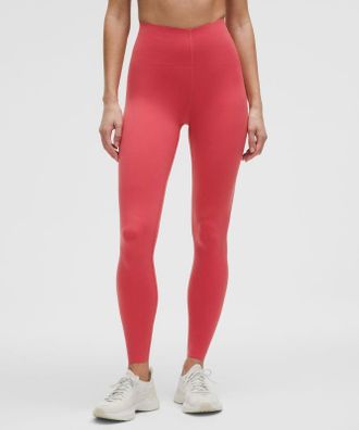 lululemon Legging Glow Up taille très haute pour Femmes - 71 cm - Rouge - Taille 10