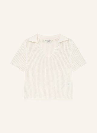 Marc O'Polo Marc Opolo Strick-Poloshirt weiss