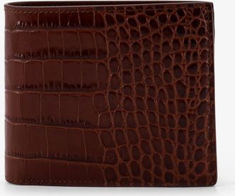 Tom Ford Croco print leather wallet - TOM FORD - gender_Man