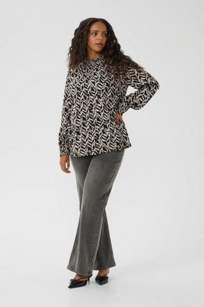 Kaffe Curve Langarmbluse Bluse langarm KCdena Gro&szlig;e Gr&ouml;&szlig;en