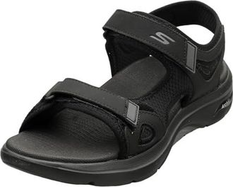 Skechers Sandales pour homme, Noir, 45 EU