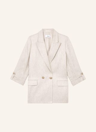 Reiss Reiss Blazer Nolah Mit Leinen Und 3/4-Arm beige
