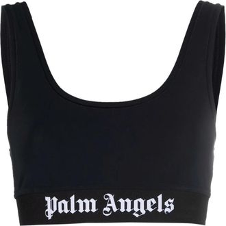Palm Angels Soutien-gorge ras du cou avec bande et logo Palm Angels