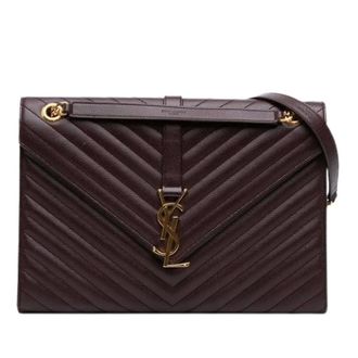 Saint Laurent Sac Envelope Pre-owned - Femme - Pre-owned - Rouge - Taille: ONE Size