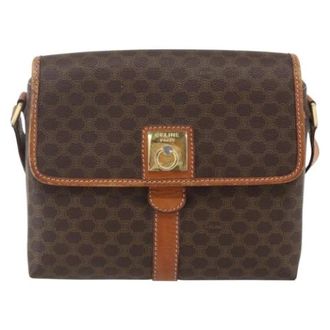 Celine Pre-owned Vintage macadam shoulder bag - Femme - Pre-owned - Brun - Taille: ONE Size