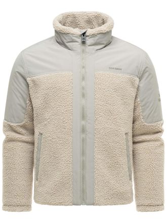 Stone Harbor Riveen Sherpa-Fleecejacke mit Stehkragen - Beige