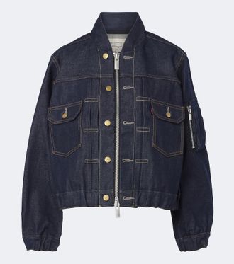 sacai Bomberjacke aus Denim