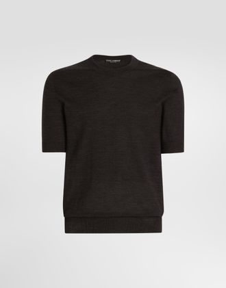 Dolce & Gabbana Pullover Aus Kaschmir - Mann Strickwaren Grau 46