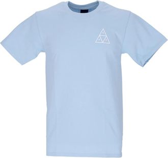 HUF Blaues Dreieck Tee Kurzarm T-Shirt - - Tops - Herren - Blau - XL