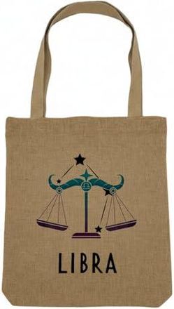 Fabulous Sac Shopping Tote Bag Aspect Lin - Libra Astrology Sign Celestial Solar Sideral Forecast - Sac de Courses Toile Epaisse 360g Beige Naturel Cabas Port&eacute;