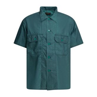 Beams Plus Chemise de travail &agrave; manches courtes - Homme - Chemises - Bleu - Taille: XL