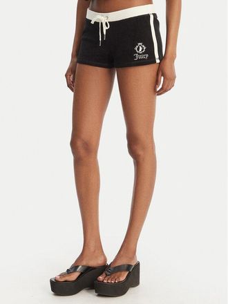 Juicy Couture Sportshorts Applique Terry JCWHS126315 Schwarz Slim Fit