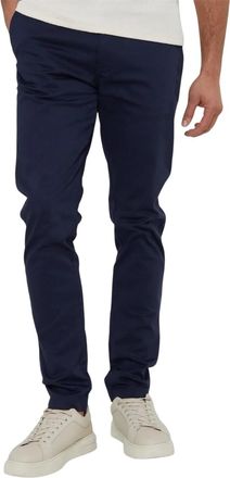 Threadbare Chino f&uuml;r Herren (Marine/Dunkelstein)