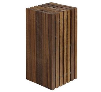 Zassenhaus Messerblock Holz Rillen Messerhalter Holzblock K&uuml;chenmesser Nussbaum