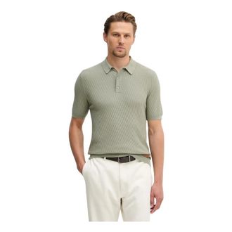 Trussardi Dreidimensionale Baumwoll-Poloshirt - - Knitwear - Herren - Gr&uuml;n - 2XL