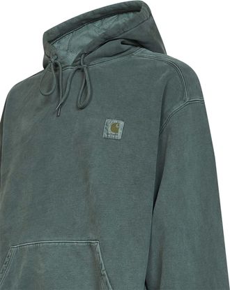 Carhartt Work in Progress Pigment-Dyed Cotton Hoodie - Green