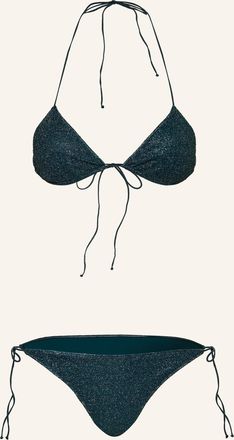 Os&eacute;ree Triangel-Bikini Lumiere Mit Glitzergarn blau